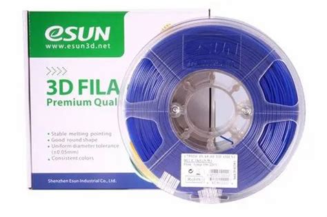 Fdm Premium Esun 3d Printer Filament Pla Blue 175mm At Rs 1499piece