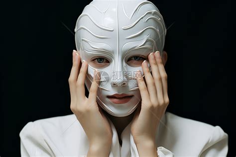 戴着面具的女子高清图片下载 正版图片600959001 摄图网