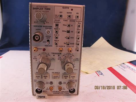 Tektronix Tektronix 7d15 225mhz Universal Counter Timer