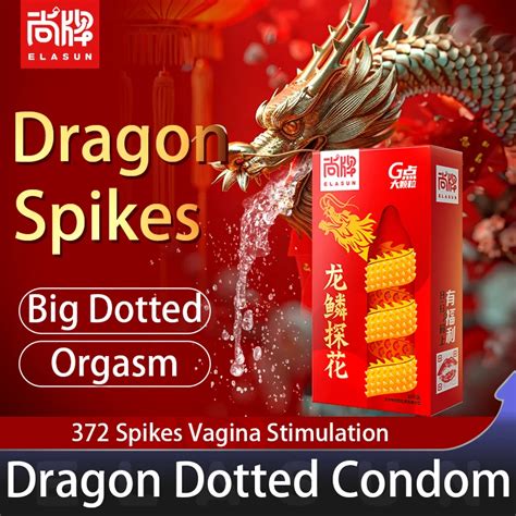 Elasun Dragon 10pcs Dense Large Particles Spike Dotted Condoms Elasun Dragon 10pcs Dense Large Particles Spike Dotted Condoms