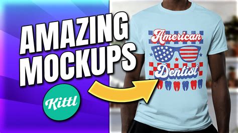 Easy Kittl Design Tutorial New Mockup Feature Youtube