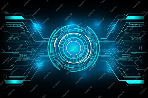 Premium Vector Circle Futuristic Technology