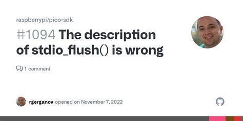 The Description Of Stdio Flush Is Wrong Issue Raspberrypi Pico Sdk Github