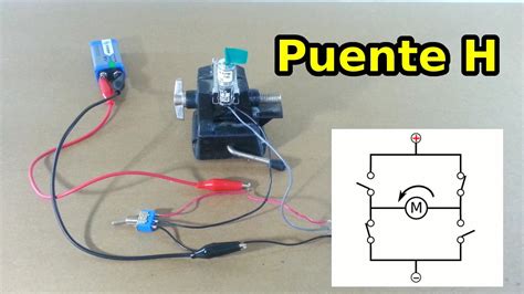Inversor De Giro Para Motor Eléctrico Puente H Con Interruptores Youtube