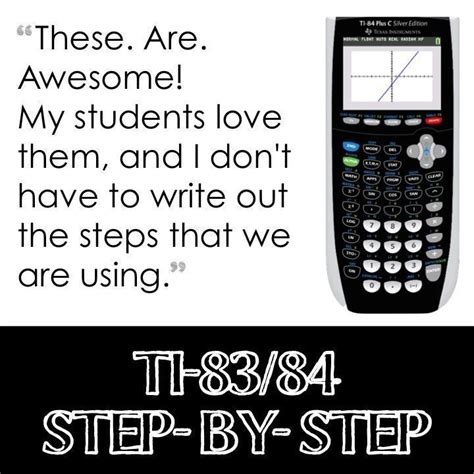 graphing calculator reference sheets ti 84 bundle maths algebra