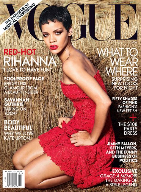 Rihanna On All Fours For Vogue Of The Day