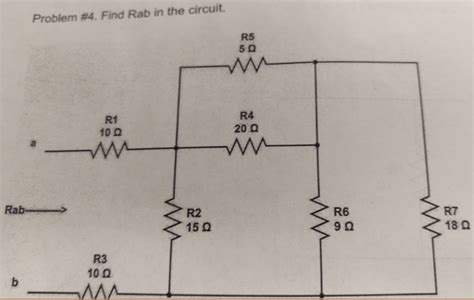 Solved Find Rab In The Circuit Chegg Com