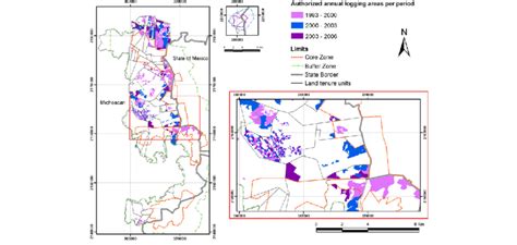 Spatial Distribution Of Authorized Logging Areas In The Mmbr In The