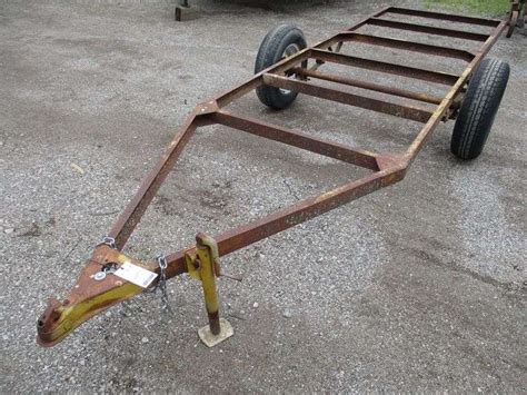 Single Axle Trailer Frame 50 W X 11 L Deck Tows Great Tires Hold Air