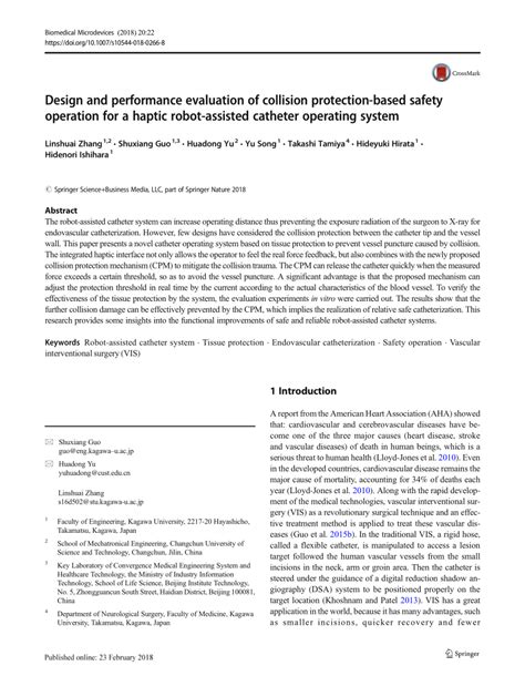 Pdf Design And Performance Evaluation Of Collision Protection Based Safety Operation For A