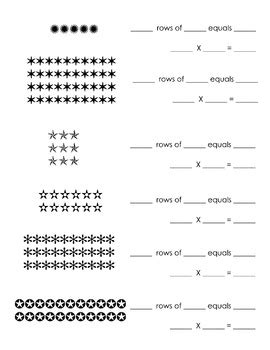 Homework Or Classwork Arrays By Helene Meares Teachers Pay Teachers
