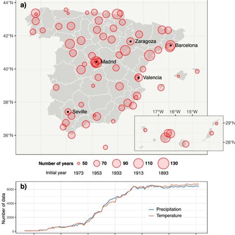 A Spatial And Temporal Distribution Of The 75 Weather Stations Used