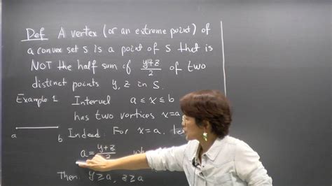 Linear Programming Lecture 13 More On Convexity Review For Exam 1 Youtube