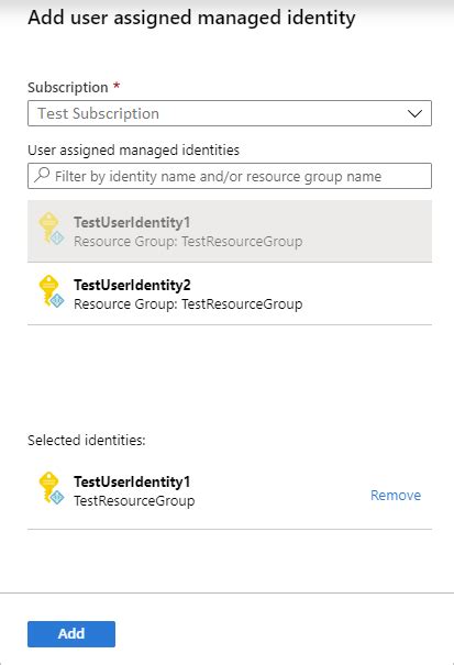 Identityselector Ui Element Azure Managed Applications Microsoft Learn