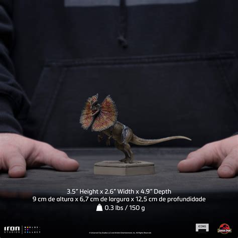 Jurassic Park Dilophosaurus Icons Figure Pavilion Distribution