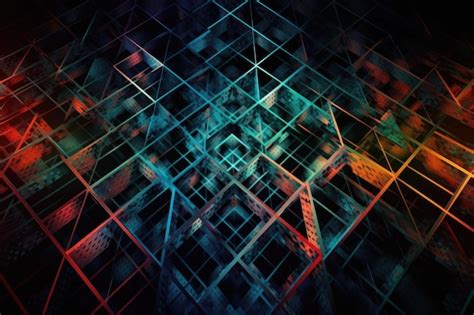 Premium Ai Image Vibrant And Dynamic Abstract Background Composed Of Colorful Squares
