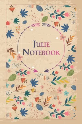 Julie Notebook Floral Journal Gift For Julie Birthday Diary Lined Pages With Timeline