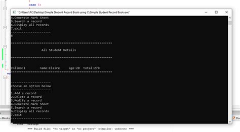 Simple Student Record Book Using C With Free Source Code Sourcecodester