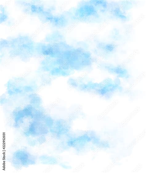 春の空 水彩イラスト素材 背景 Stock イラスト Adobe Stock