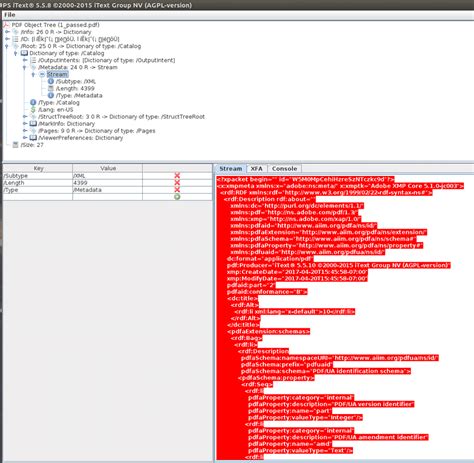 A Pdf Object Tree With Root Level Metadata Download Scientific Diagram