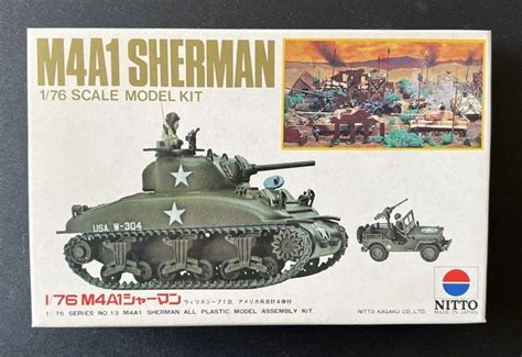 Nitto Us M4a1 Sherman Willys Jeep 1 76 Scale Model Kit 1980s 25 00 Picclick Au