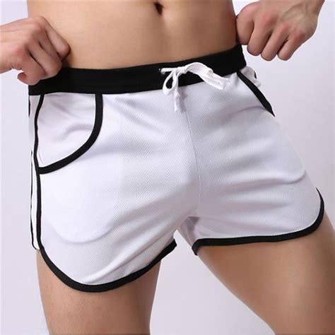Mens Athletic Shorts Running Shorts Gym Shorts Drawstring Elastic