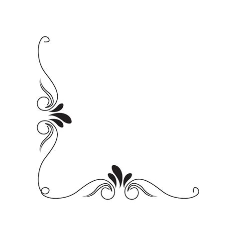 Premium Vector Single Border Design Element Vector Design
