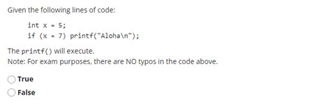 Solved Given The Following Declaration And Initialization