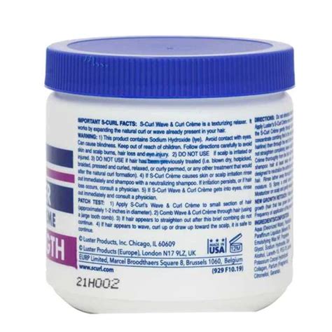 Scurl Maximum Strength Texturizer Wave And Curl Creme Natural Curl