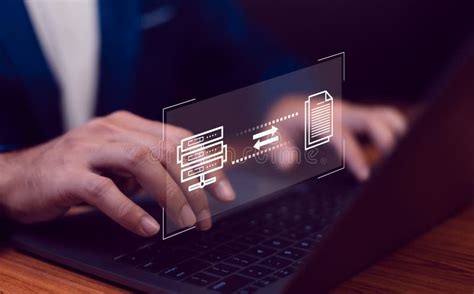 File Transfer Protocol Files Receiver And Computer Transfer Data Between Folder Backup Data