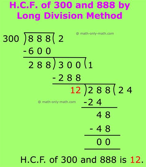 5th Grade Highest Common Factor Hcf Gcd Prime Factorization Method