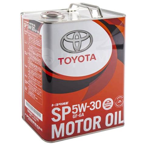 Масло моторное Toyota 5w30 SP/GF-6A Фасовка 4л 3850 руб. Япония ...
