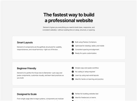Features Components Element Ui