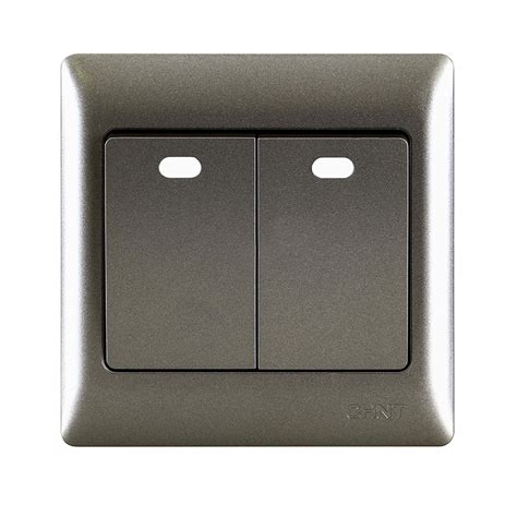 10AX 250V 2 Gang 1 Way Switch Big Rocker CHINT Malaysia