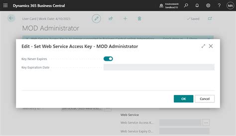 Web Service Access Key Basic Auth Is No Longer Available In Business