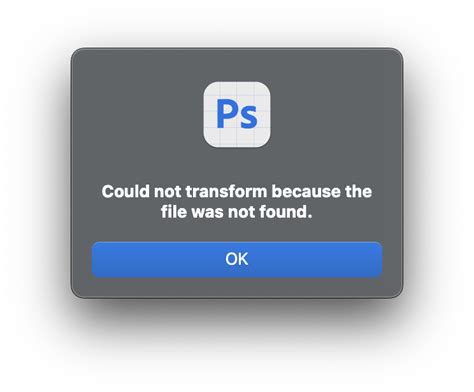 Error With Font And Transform File Was Not Found Adobe Product