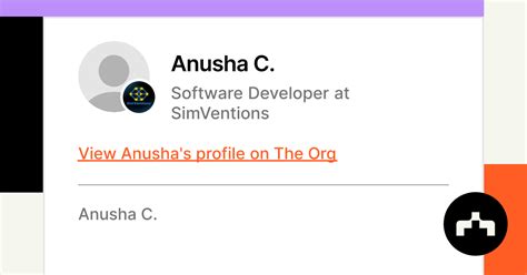 Anusha C Software Developer At Simventions The Org