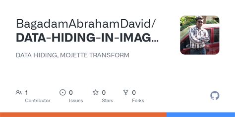 Github Bagadamabrahamdaviddata Hiding In Image Using Mojette Transform Data Hiding Mojette