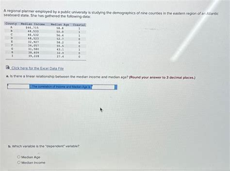 Solved C 1 Use Regression Analysis To Determine The