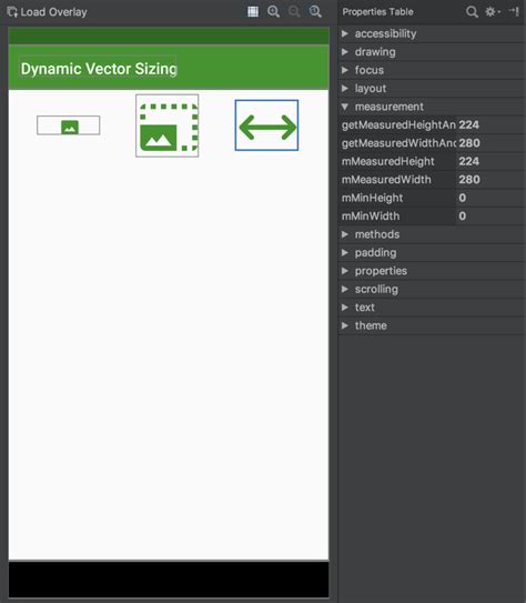 Dynamic Vectordrawable Sizing Styling Android