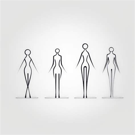 Set Of Human Figures Premium Ai Generated Vector