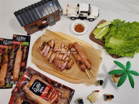 초등학생 반찬 동원 그릴리 직화삼겹살 극한직화 후랑크 간편하고 맛있어 네이버 블로그