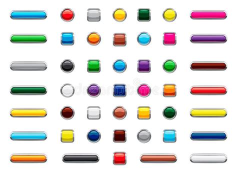 3d rounded buttons stock vector illustration of lime 30845371