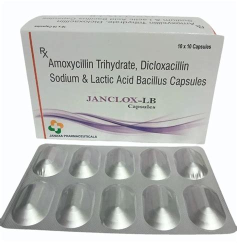 Amoxycillin Trihydrate Dicloxacillin Sodium And Lactic Acid Bacillus