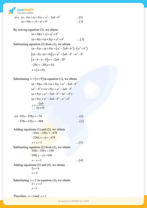 Ncert Solutions For Class 10 Maths Chapter 3 Pair Of Linear Equations