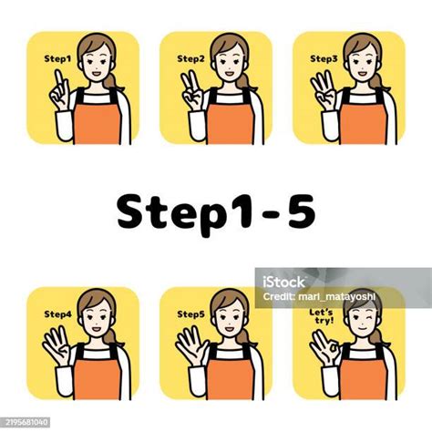 Illustration Set Of Explanation Procedure Housewife Stock Illustration Illustration Set Of Explanation Procedure Housewife Stock Illustration