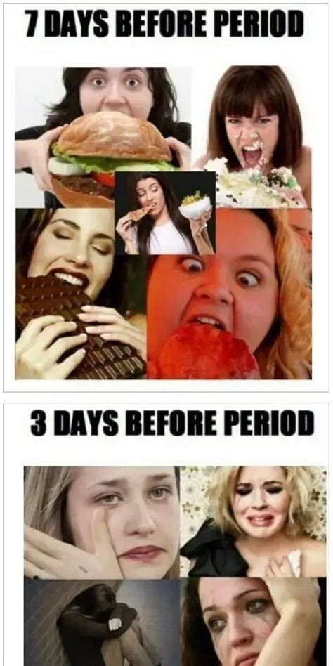 생리 전후 여자의 기분 생리 웃긴 유머 유머