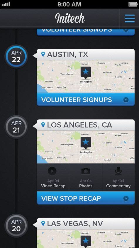 Timeline UI Examples
