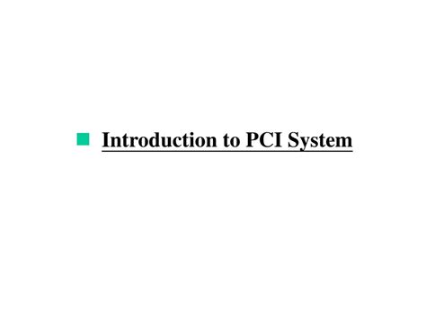 PPT Introduction To PCI System Architecture PowerPoint Presentation Free Download ID 5137003