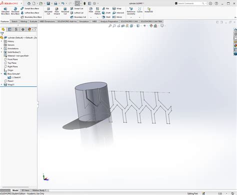 Wrap Feature Not Working As Intended Rsolidworks